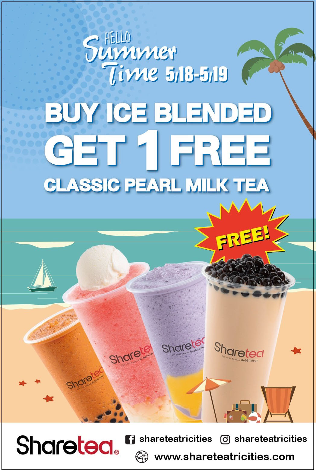 May Day 18-19! BOGO drink FREE! - Sharetea of Tricities in Kennewick, WA